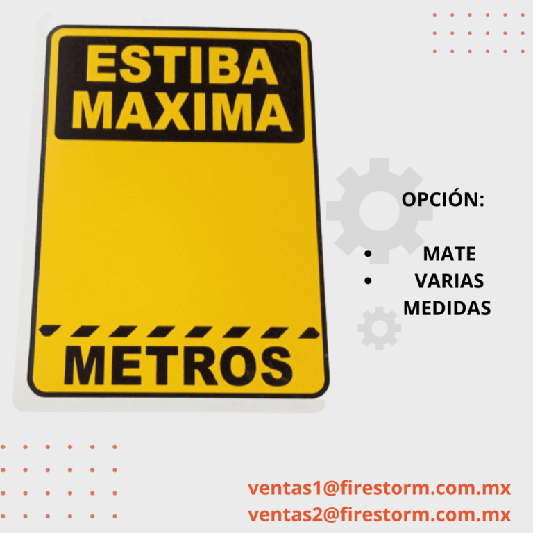 Señales de riesgo (estiba máxima) - Fire Storm
